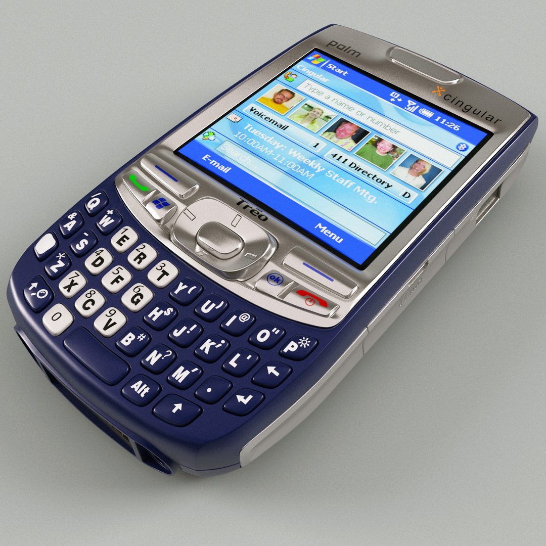 3d Palm Treo 750 Blue
