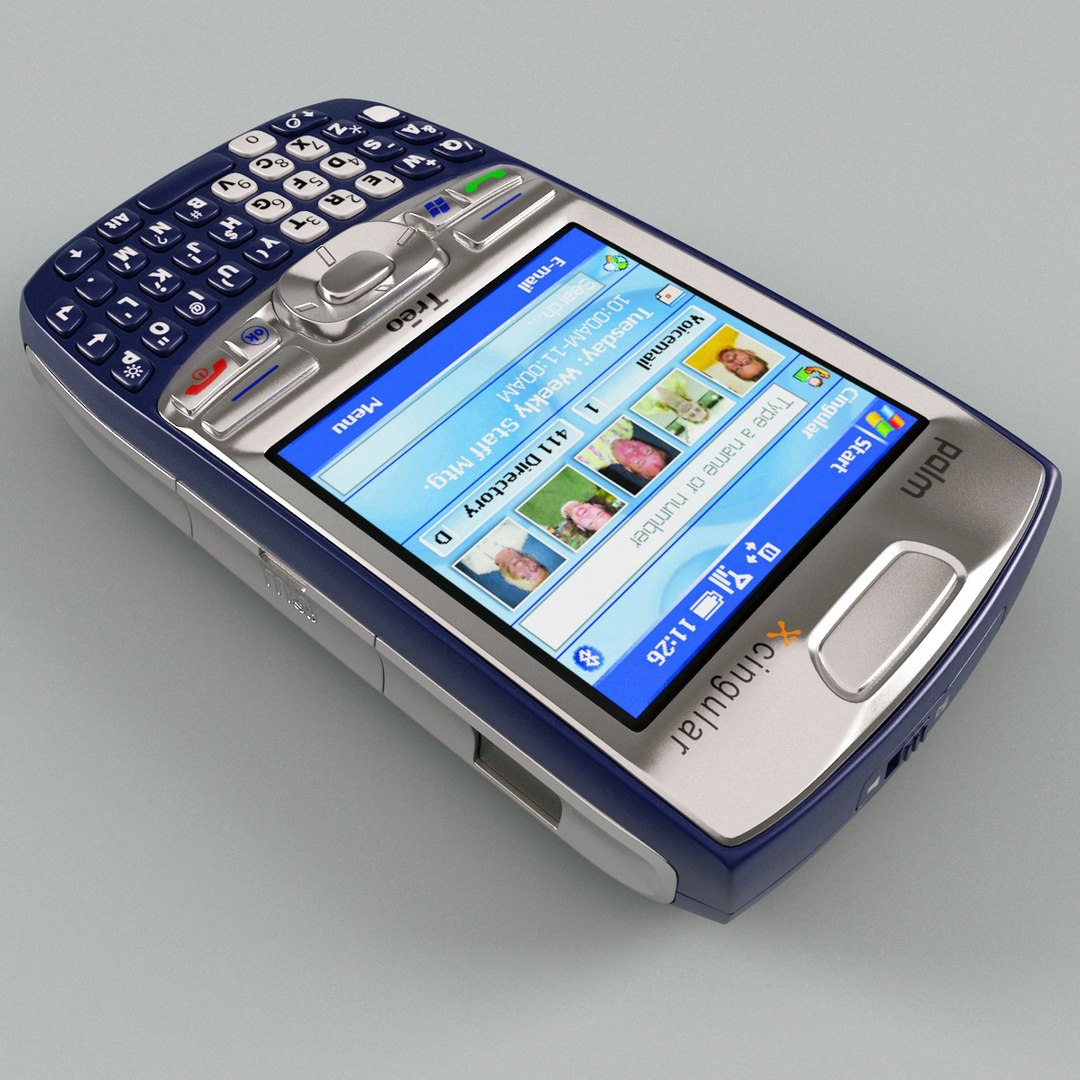 3d Palm Treo 750 Blue