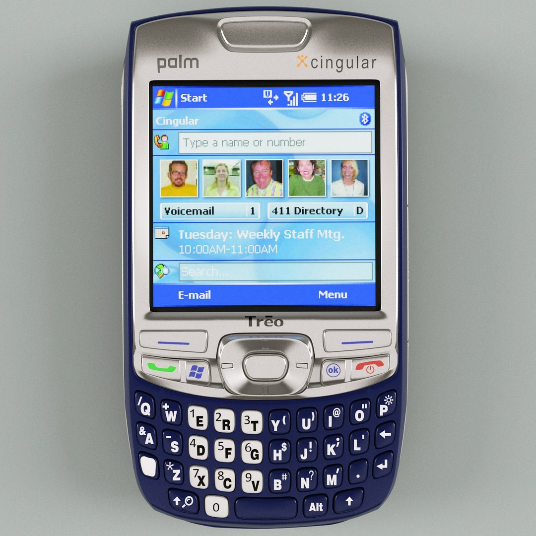 3d Palm Treo 750 Blue