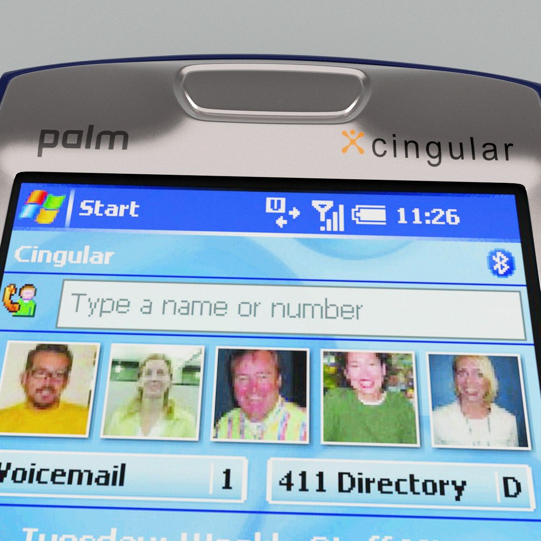 3d Palm Treo 750 Blue