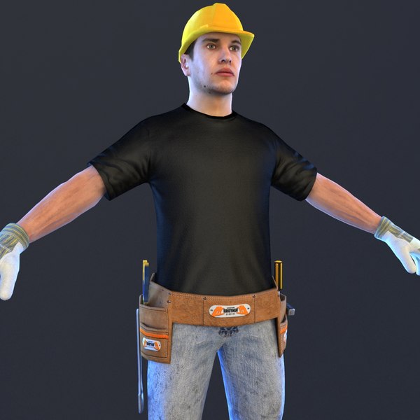 3D handyman man - TurboSquid 1411728