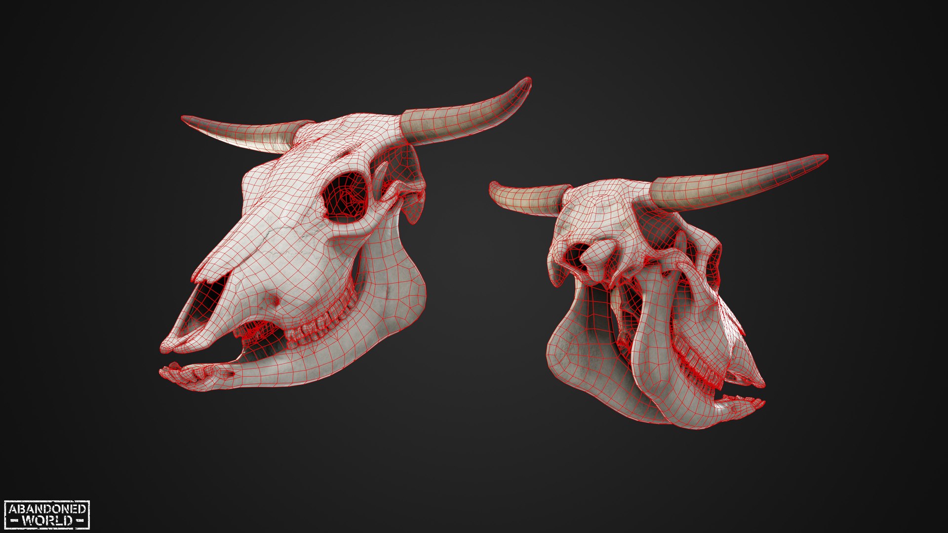 3D Cow Skull - TurboSquid 2386892
