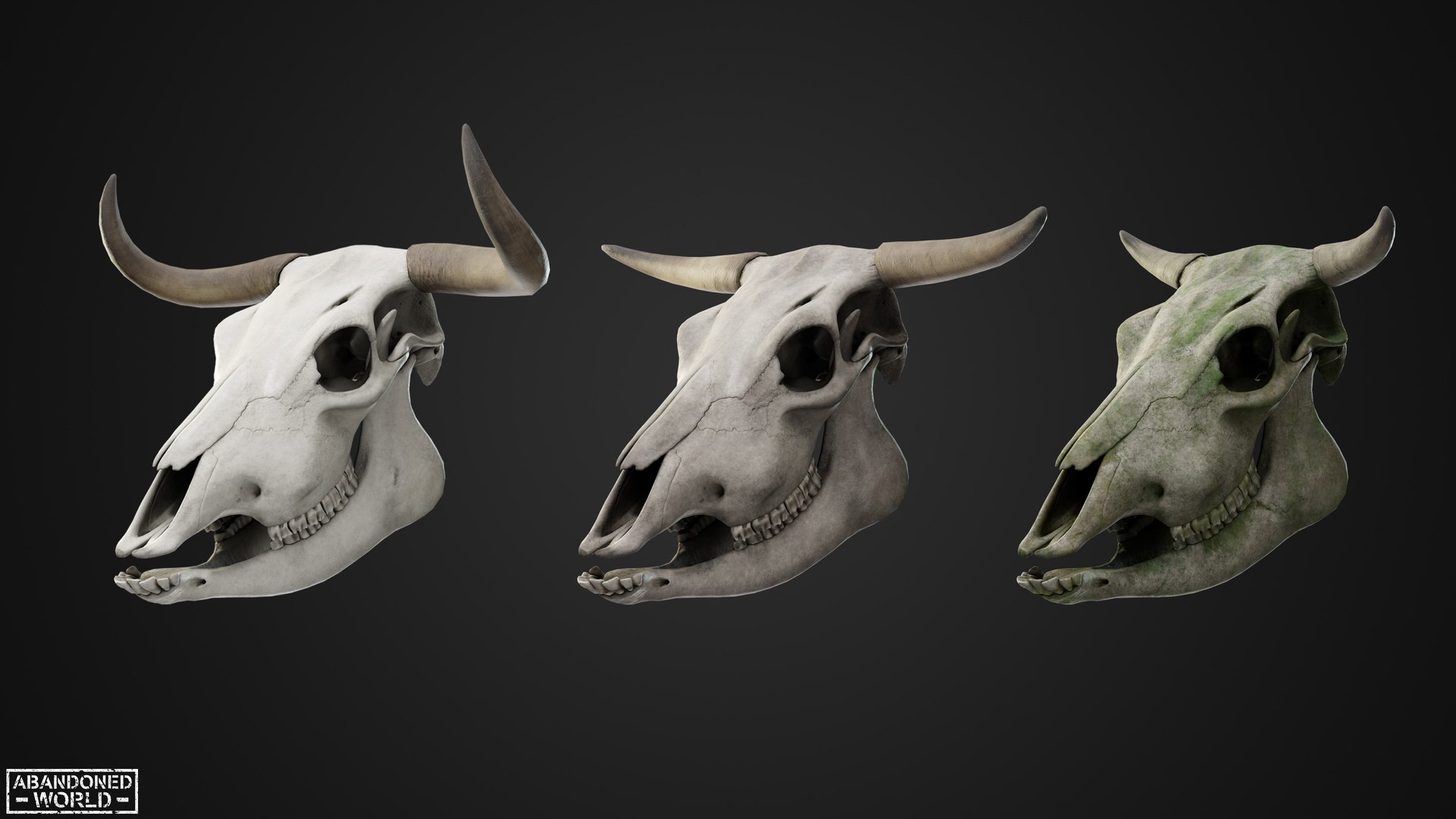 3D Cow Skull - TurboSquid 2386892