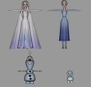 Модели Princess Elsa 3D для Скачивания | TurboSquid