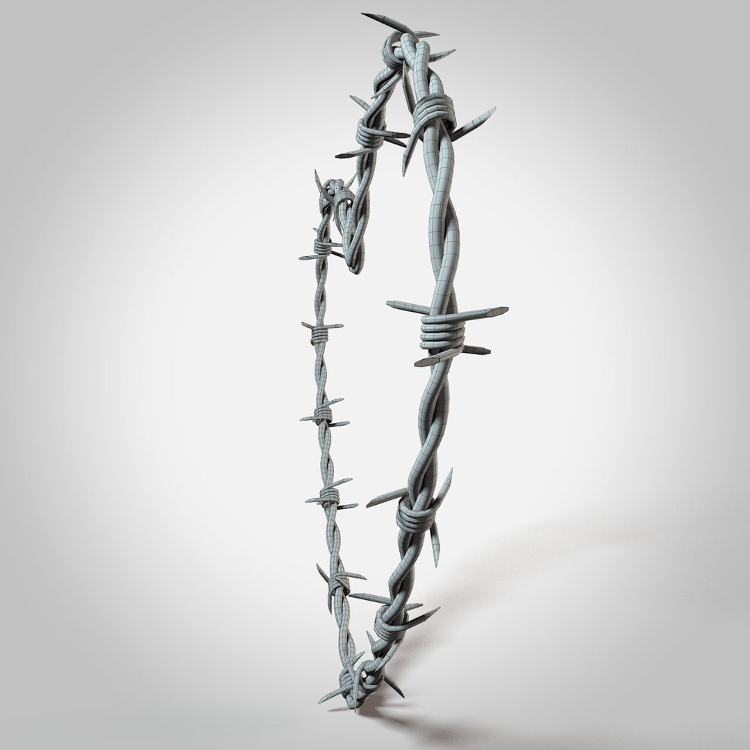 Barbed Wire Heart 3D Model - TurboSquid 1375914