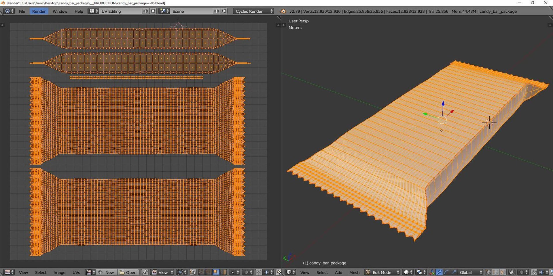 Candy bar package 3D model - TurboSquid 1510955