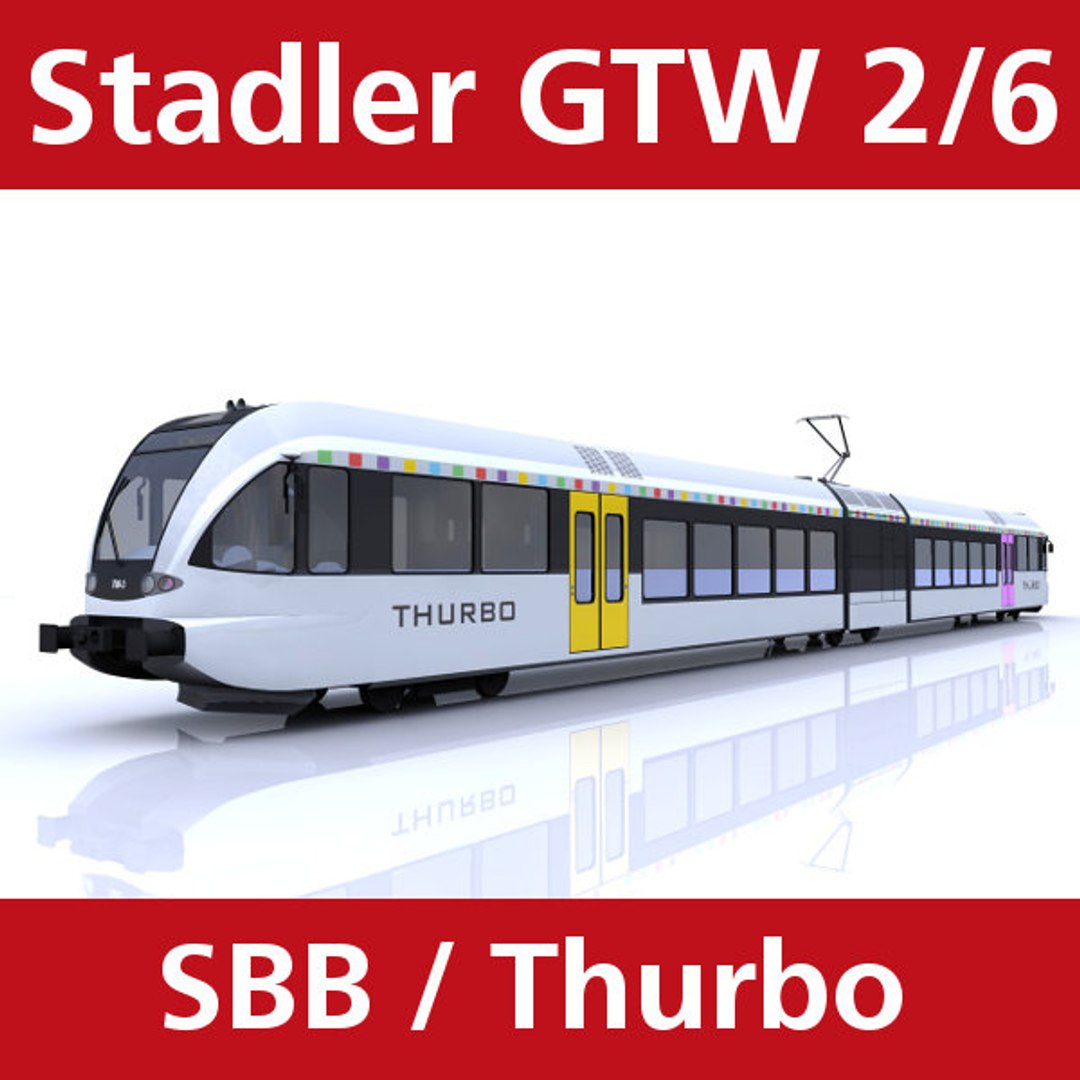 Train Thurbo Stadler Gtw 3ds