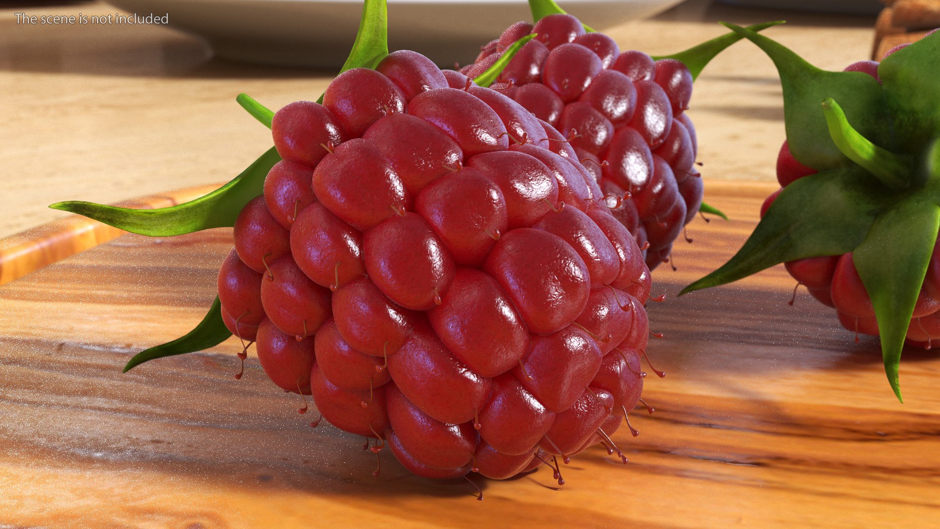 Red Raspberry 3D Model - TurboSquid 2130994