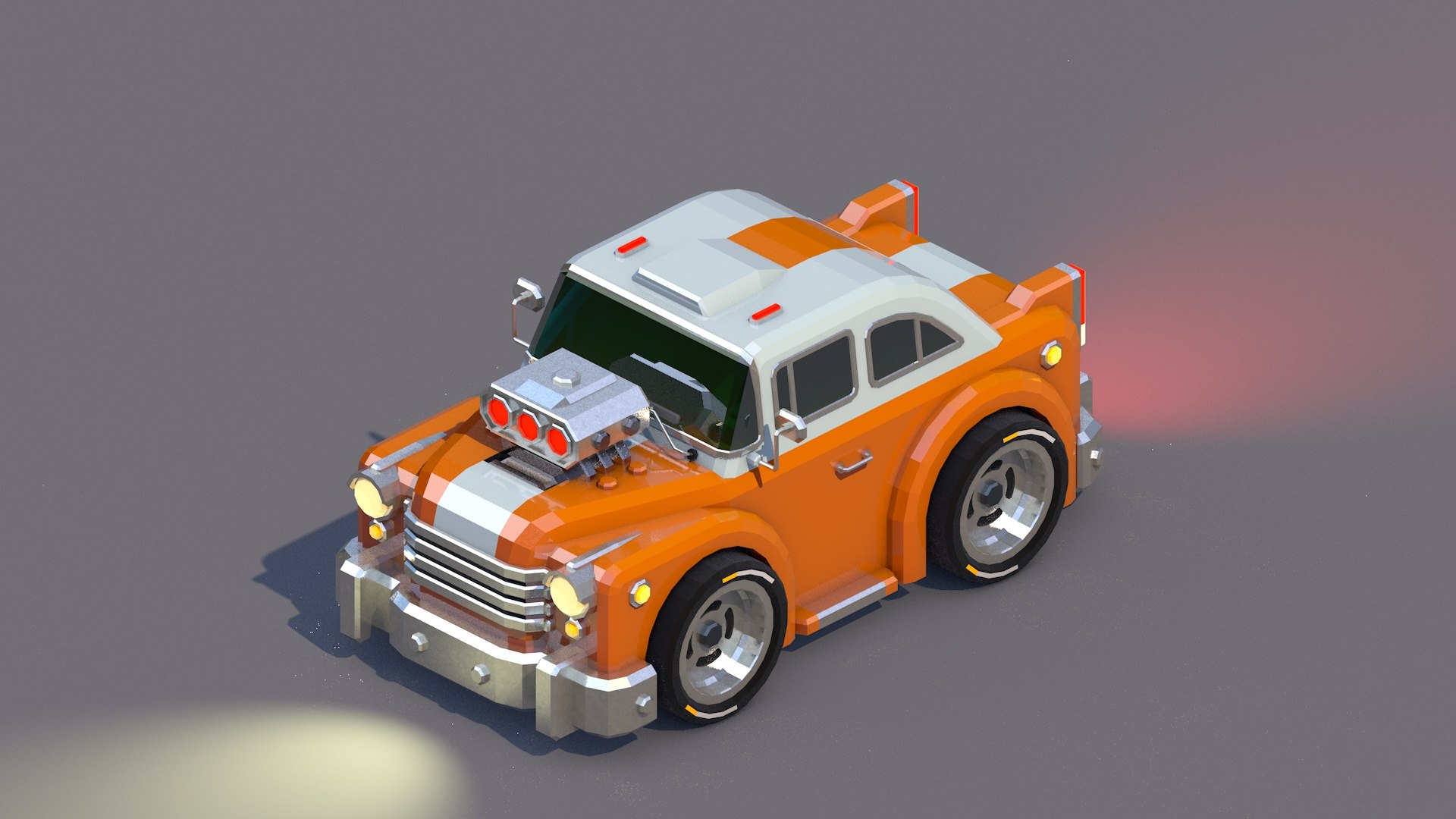 3D Drag Racer - Orange - TurboSquid 2133680