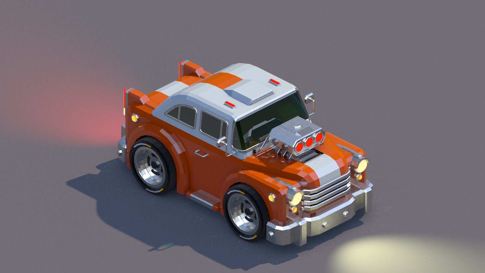 3D Drag Racer - Orange - TurboSquid 2133680