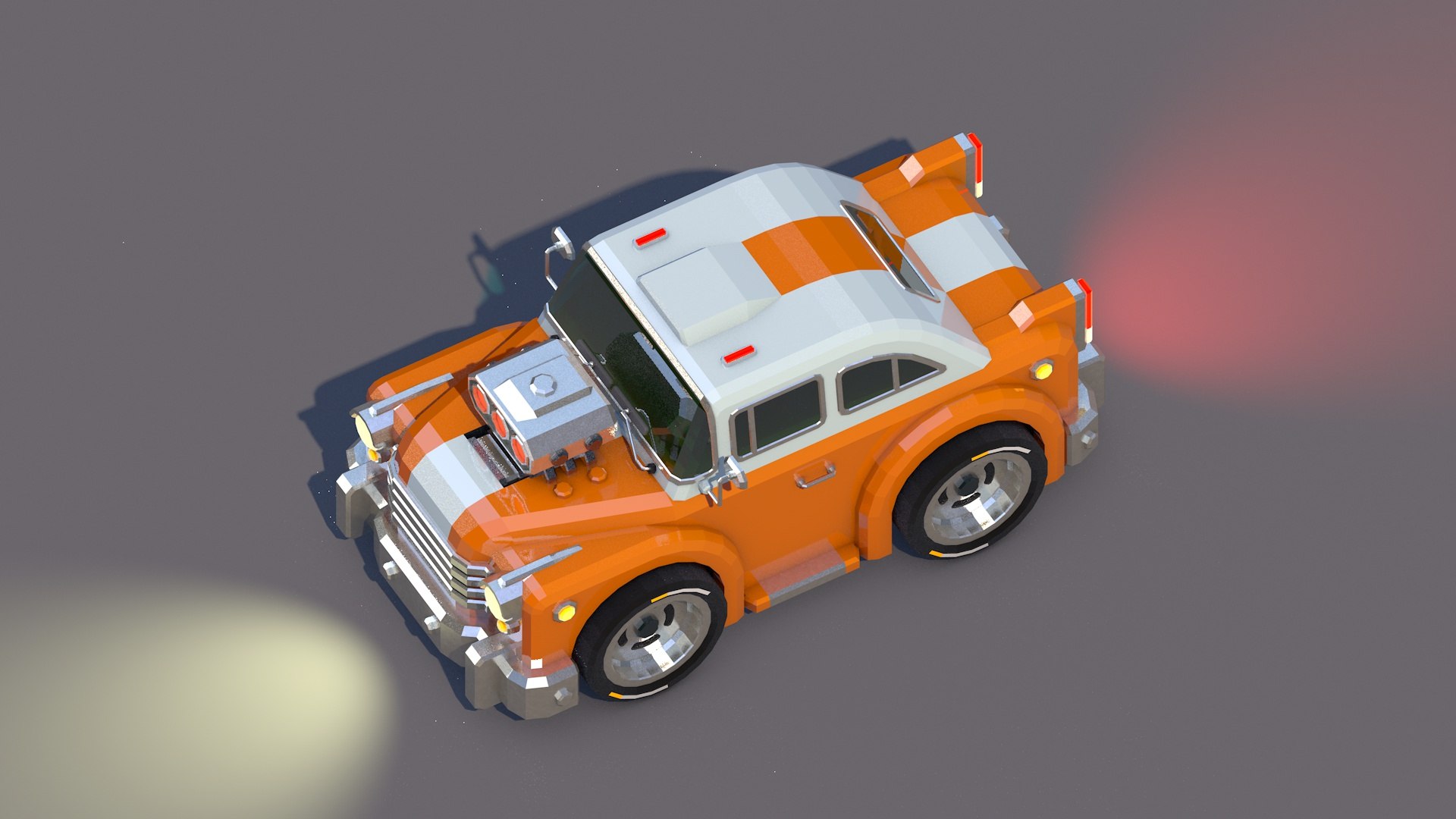 3D Drag Racer - Orange - TurboSquid 2133680