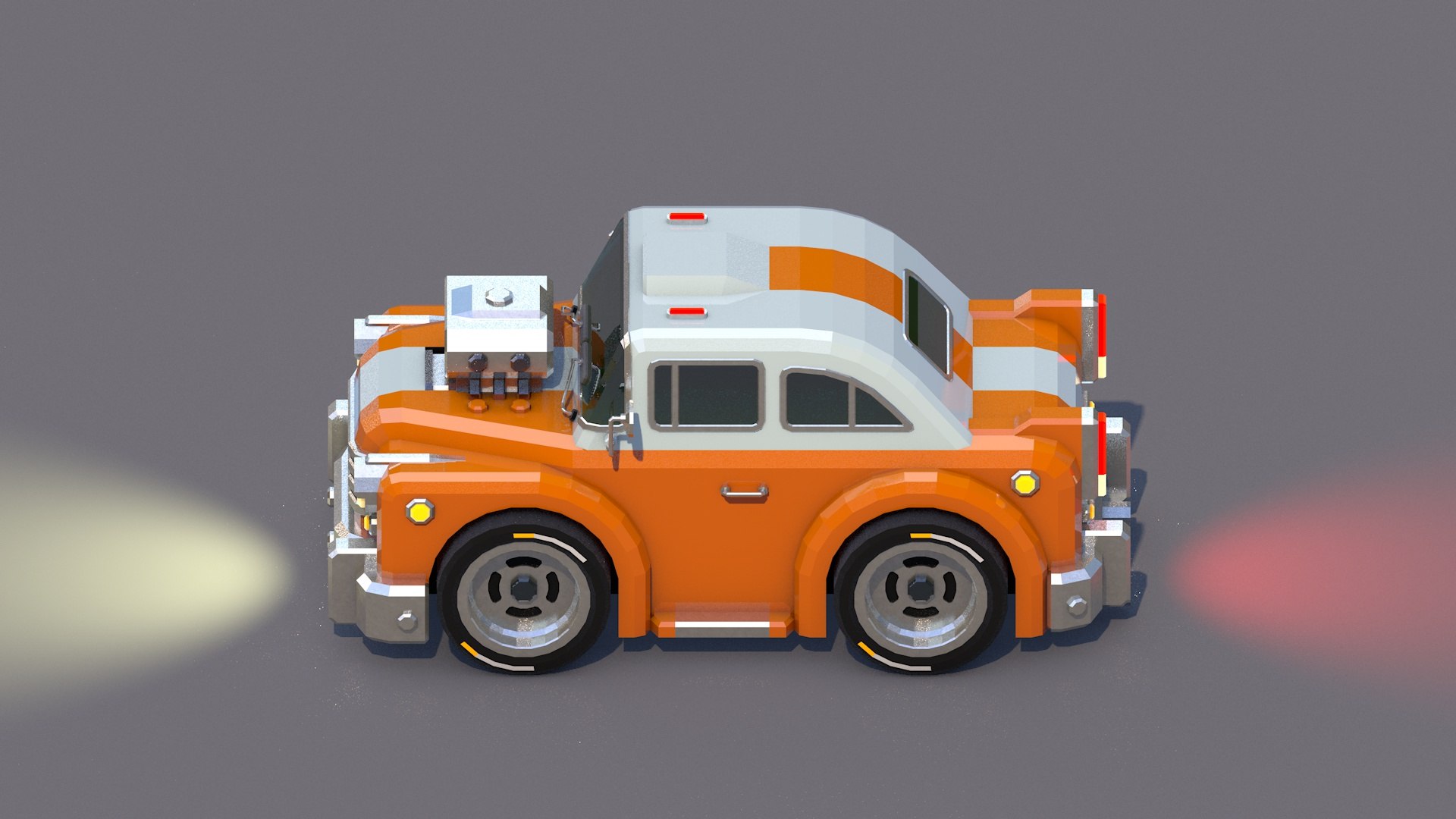 3D Drag Racer - Orange - TurboSquid 2133680