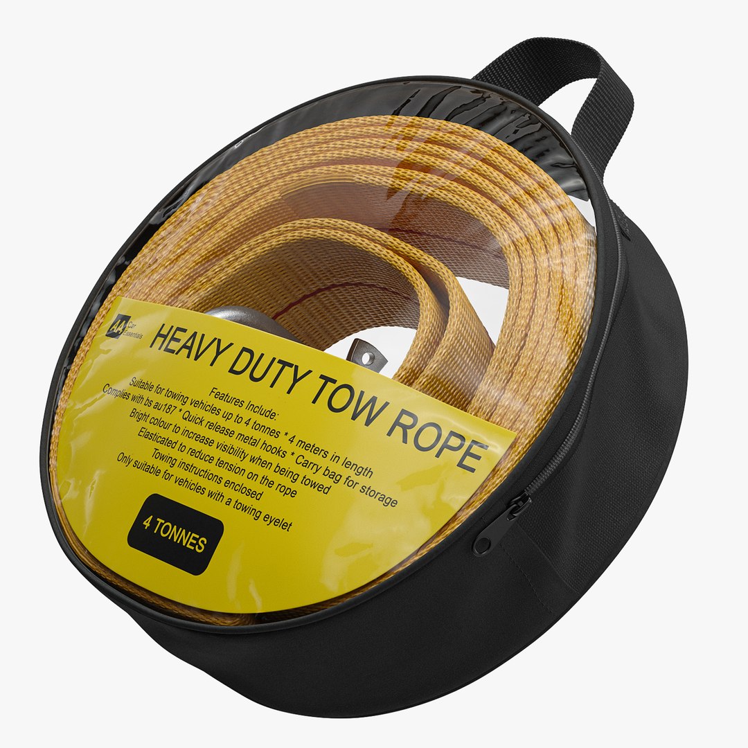 Tow Rope AA Car Essentials Packed model - TurboSquid 2063692