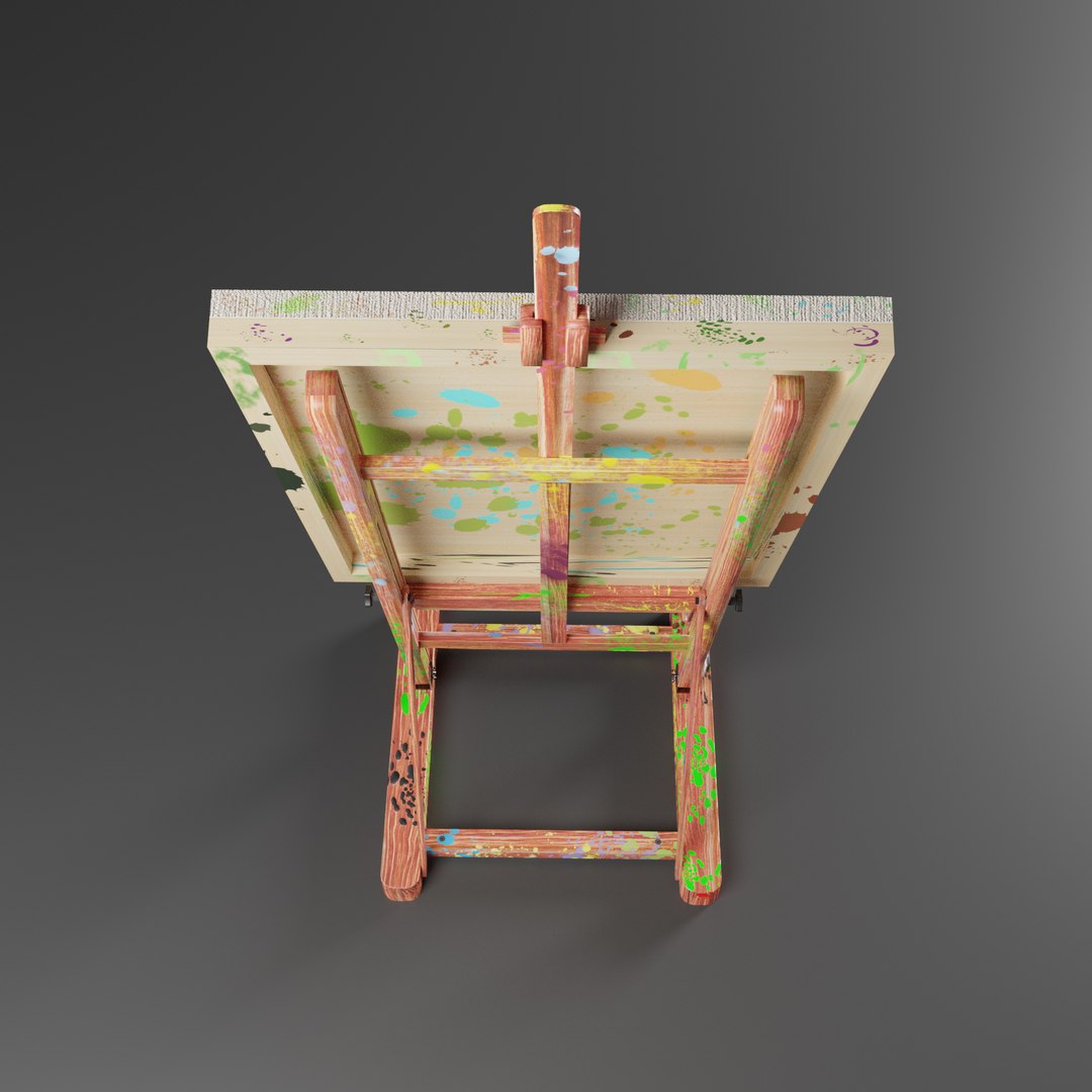 Drawing On A Paint Easel 3D Model - TurboSquid 1747366