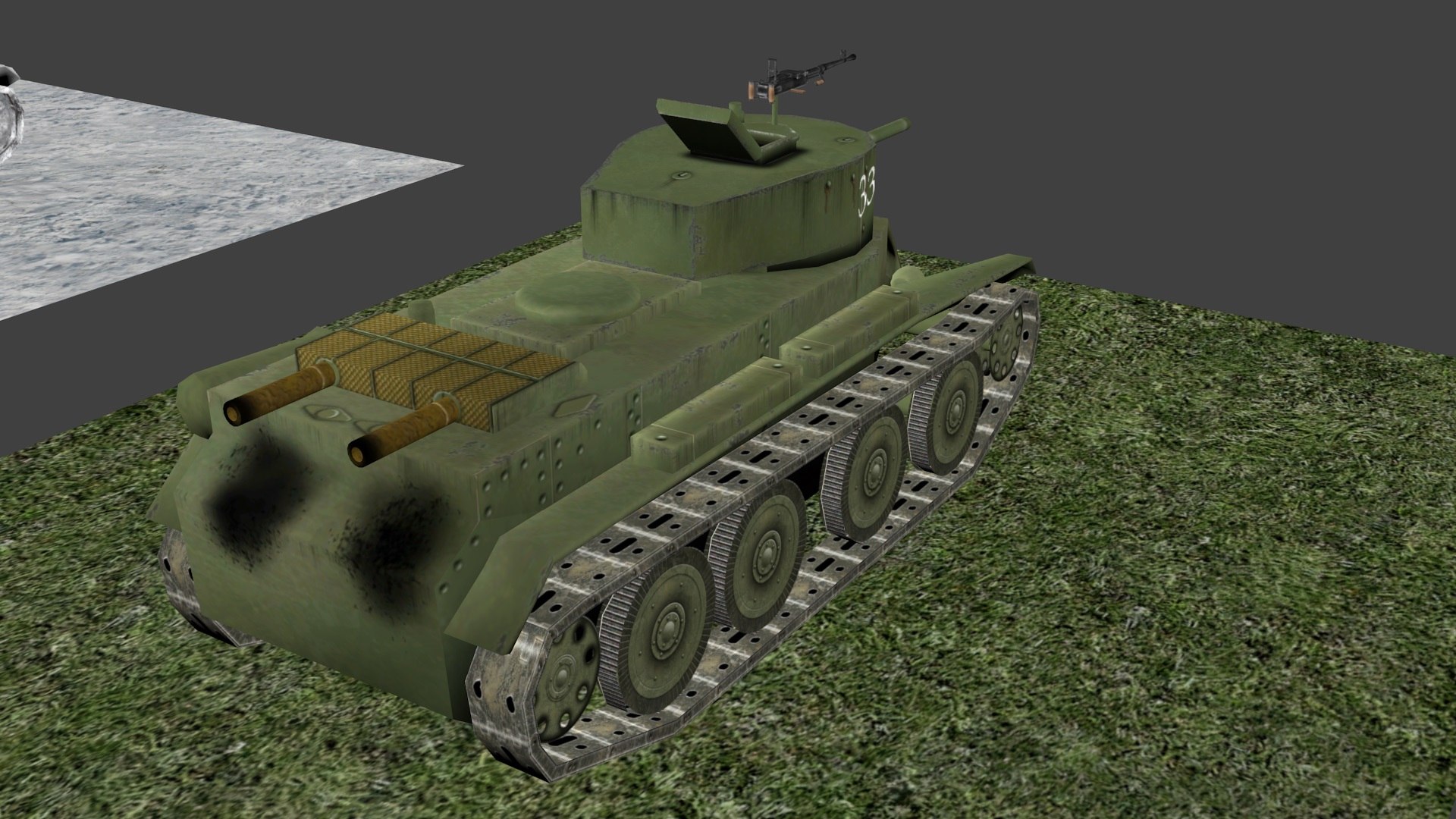 Russian Bt-7 Tank Summer 3D Model - TurboSquid 1301981