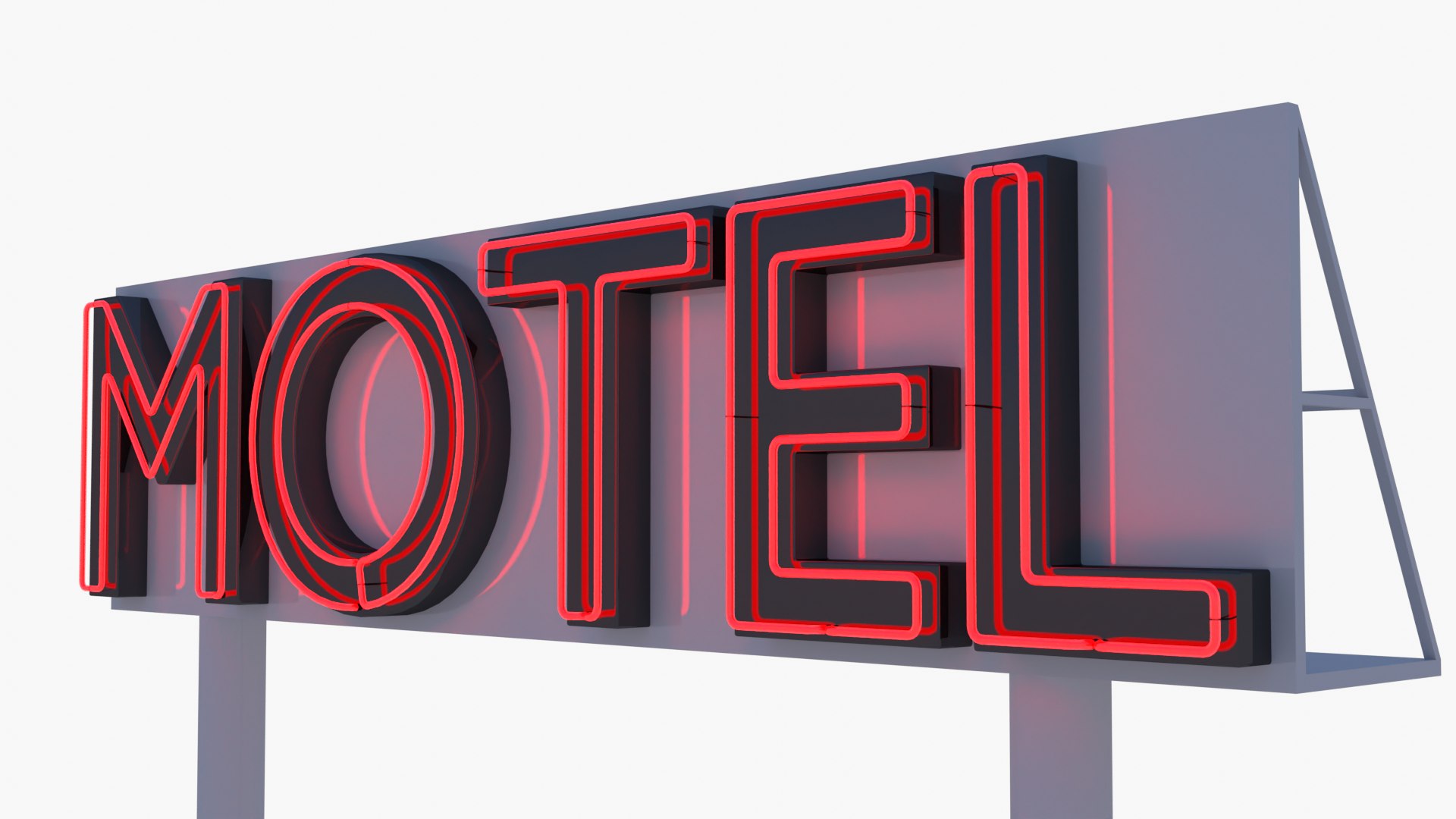 3D EXIT Sign And MOTEL Billboard Model - TurboSquid 2104829