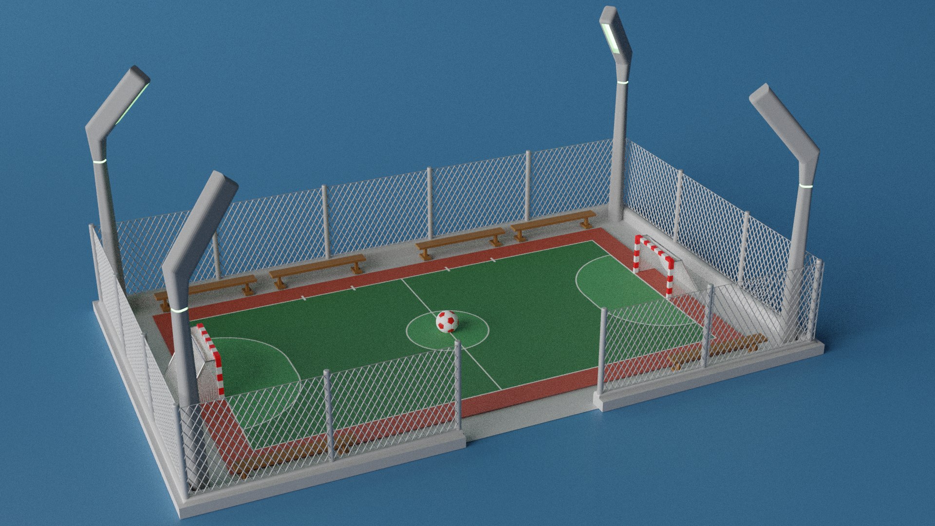 Football Field 3D - TurboSquid 1980439