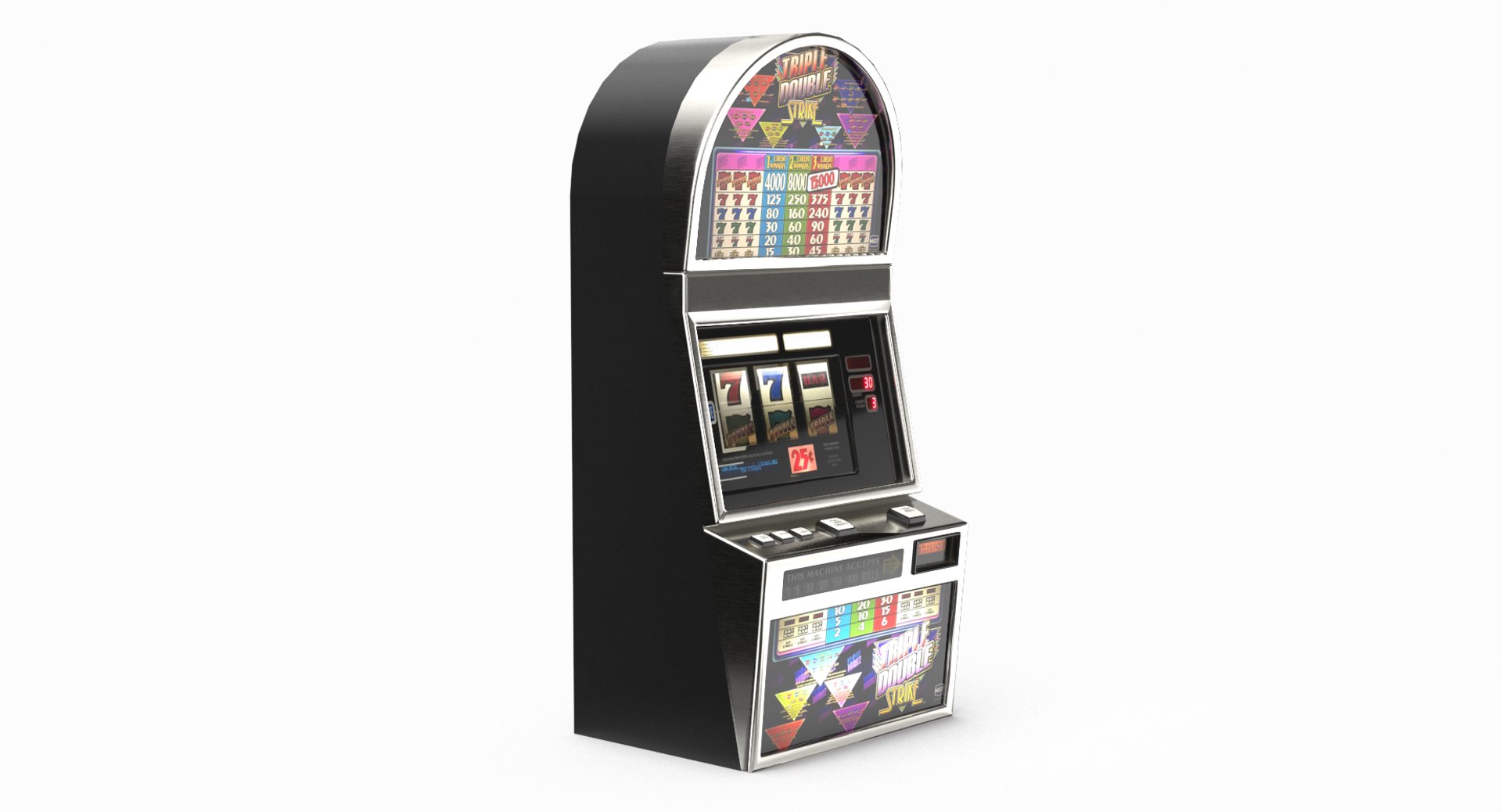 Slot Machine 3D Model - TurboSquid 1269059