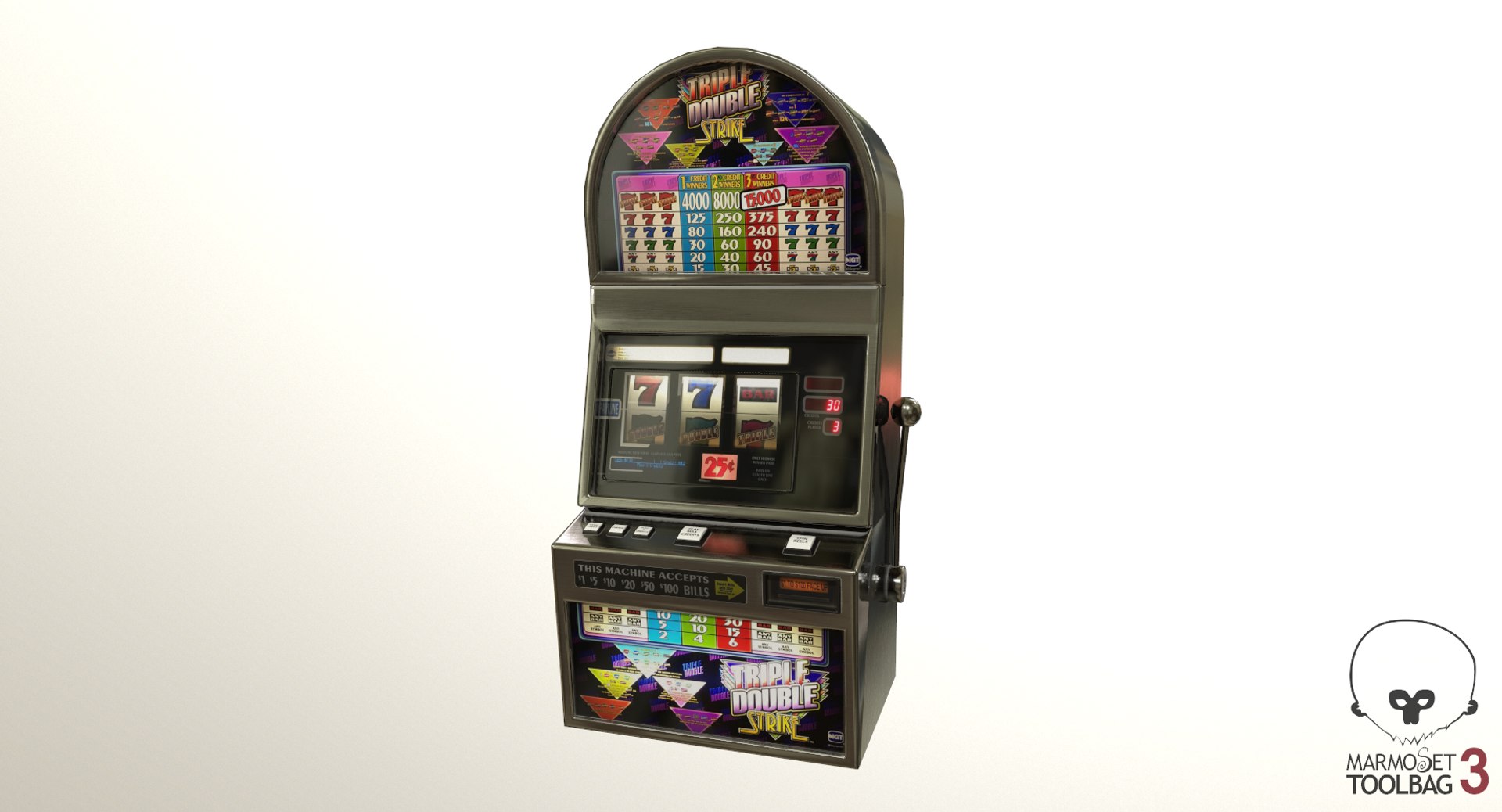 Slot Machine 3D Model - TurboSquid 1269059