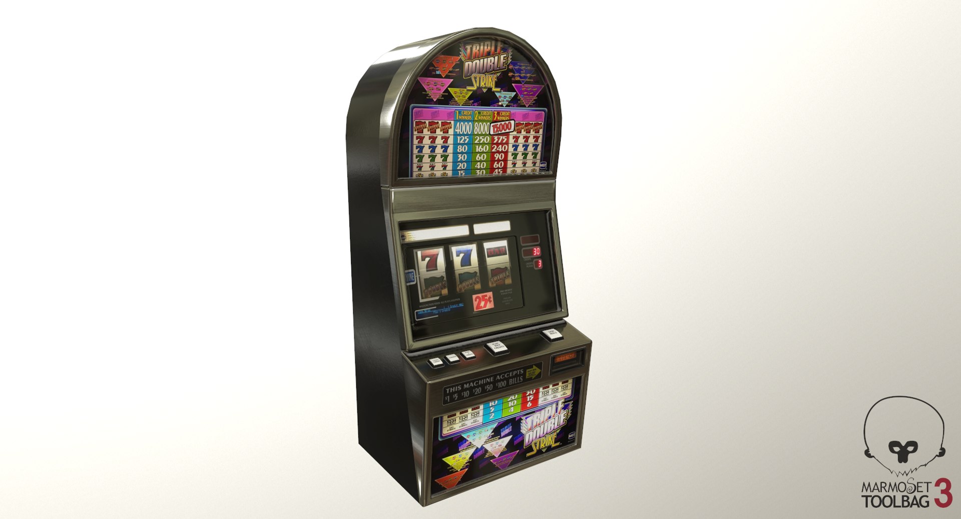 Slot Machine 3D Model - TurboSquid 1269059