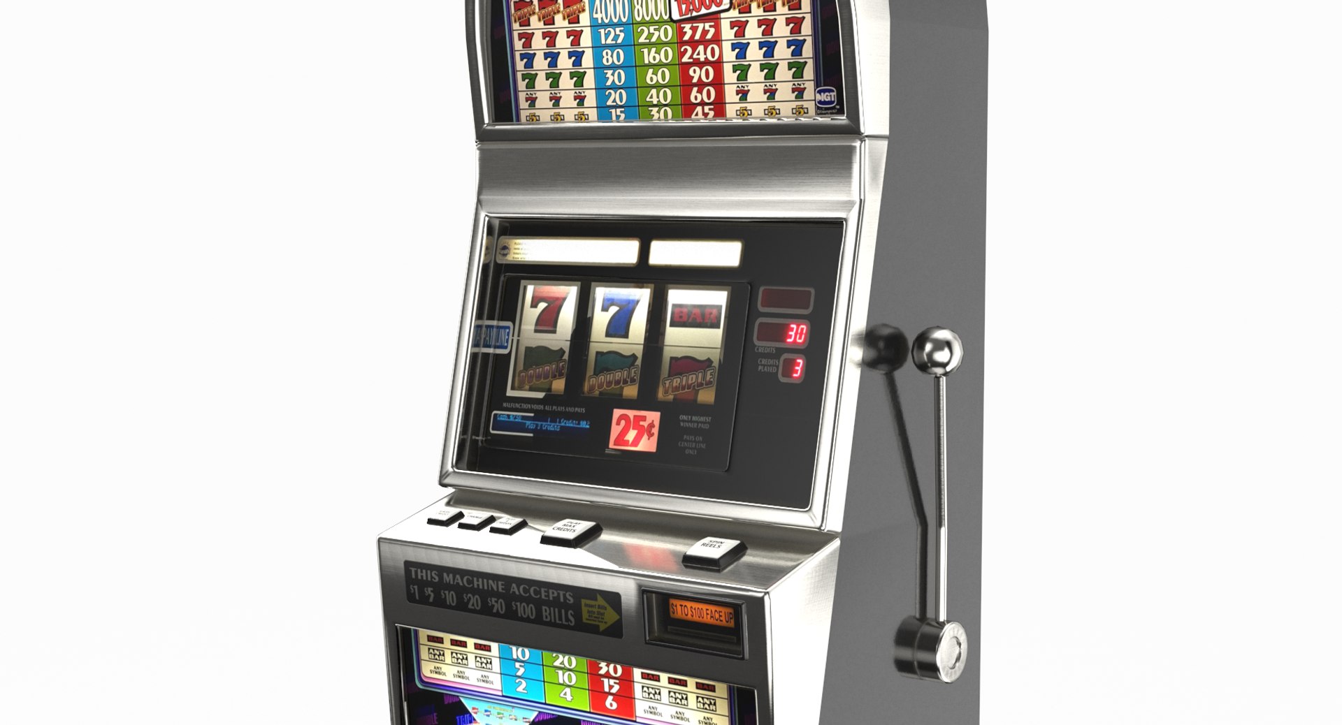 Slot Machine 3D Model - TurboSquid 1269059