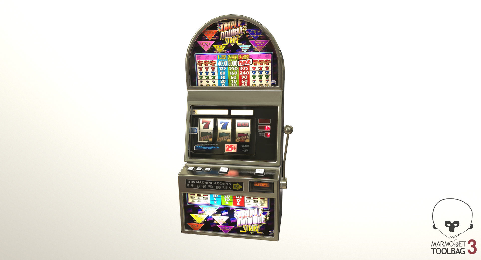 Slot Machine 3D Model - TurboSquid 1269059