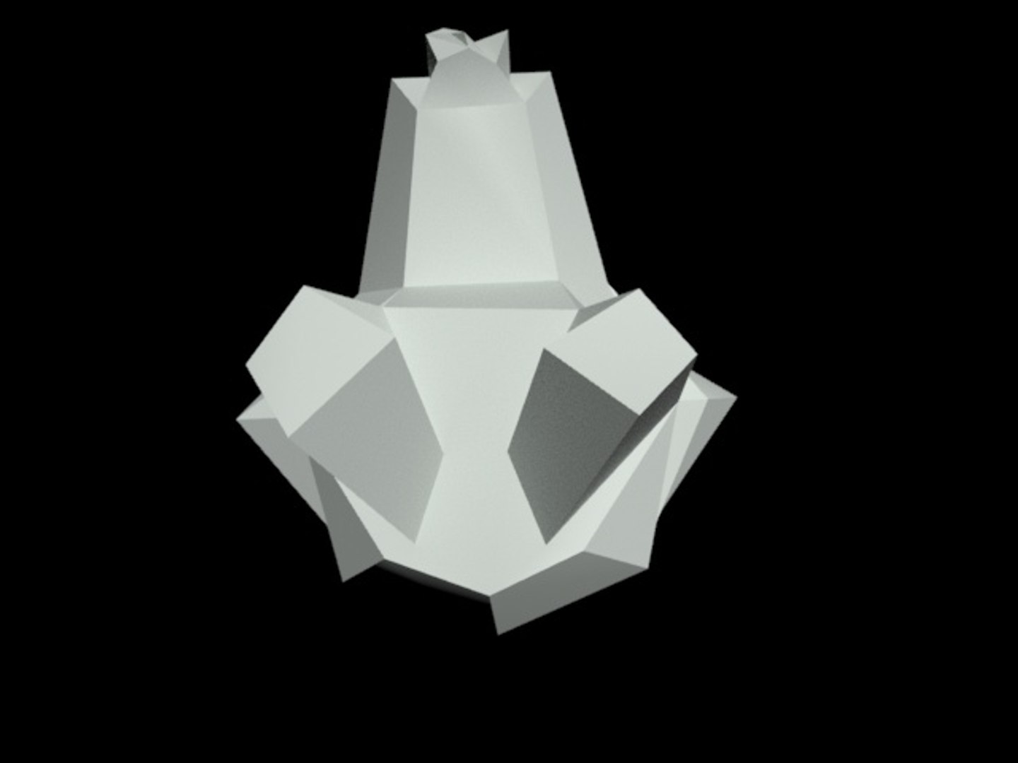 3D Model White Wolf Print - TurboSquid 1631194