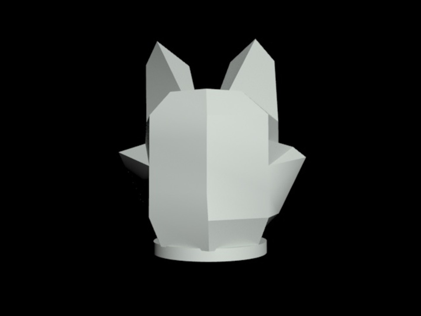 3D Model White Wolf Print - TurboSquid 1631194