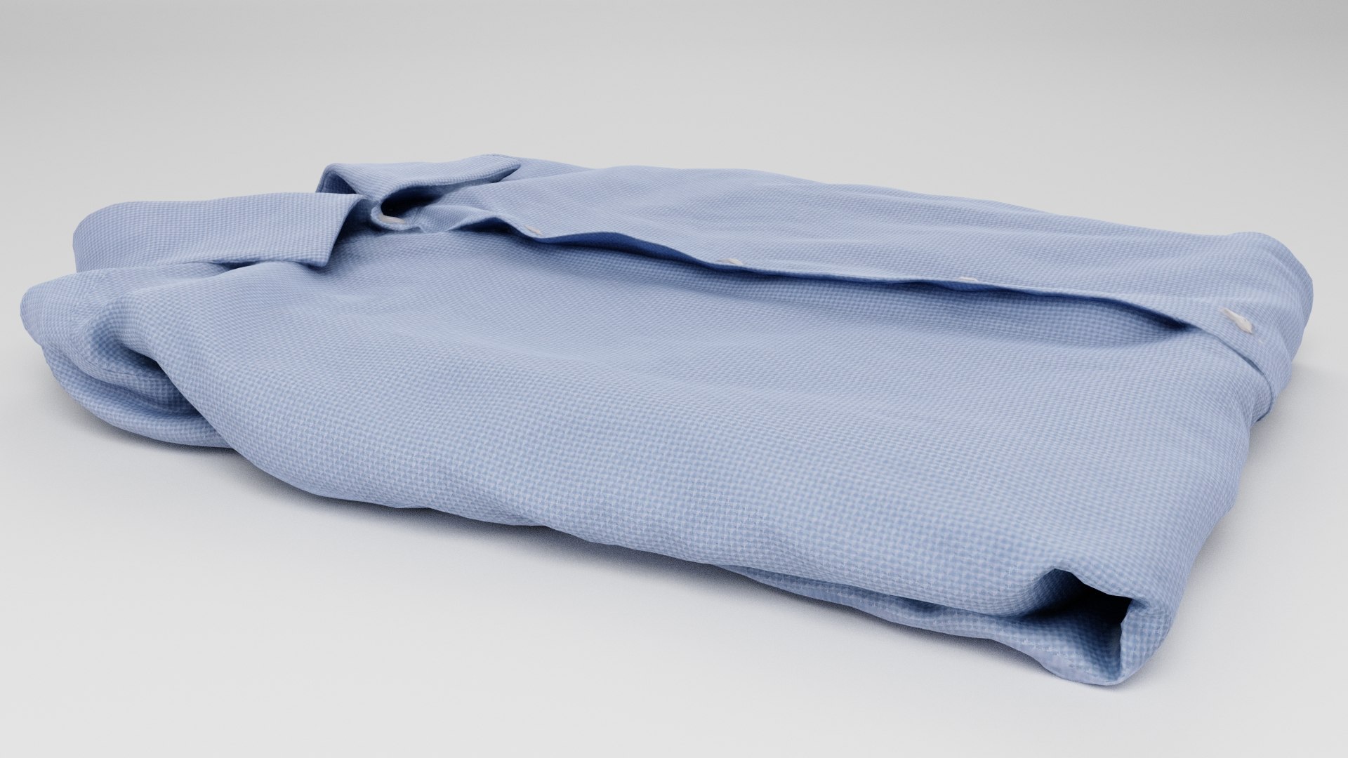 Blue Folded Shirt Business Style Clothing 3D Model - TurboSquid 2010473