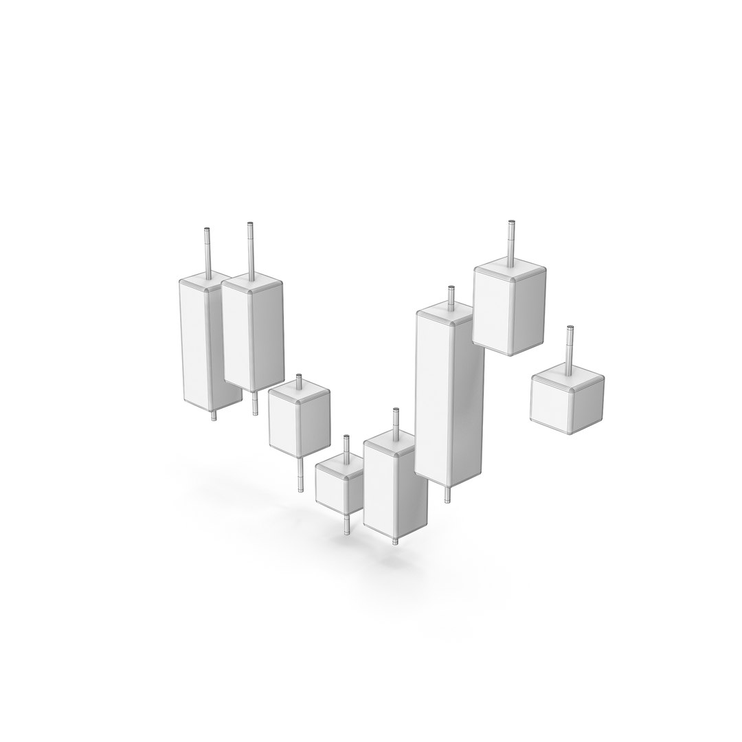 Candlestick Chart Model - TurboSquid 2325407