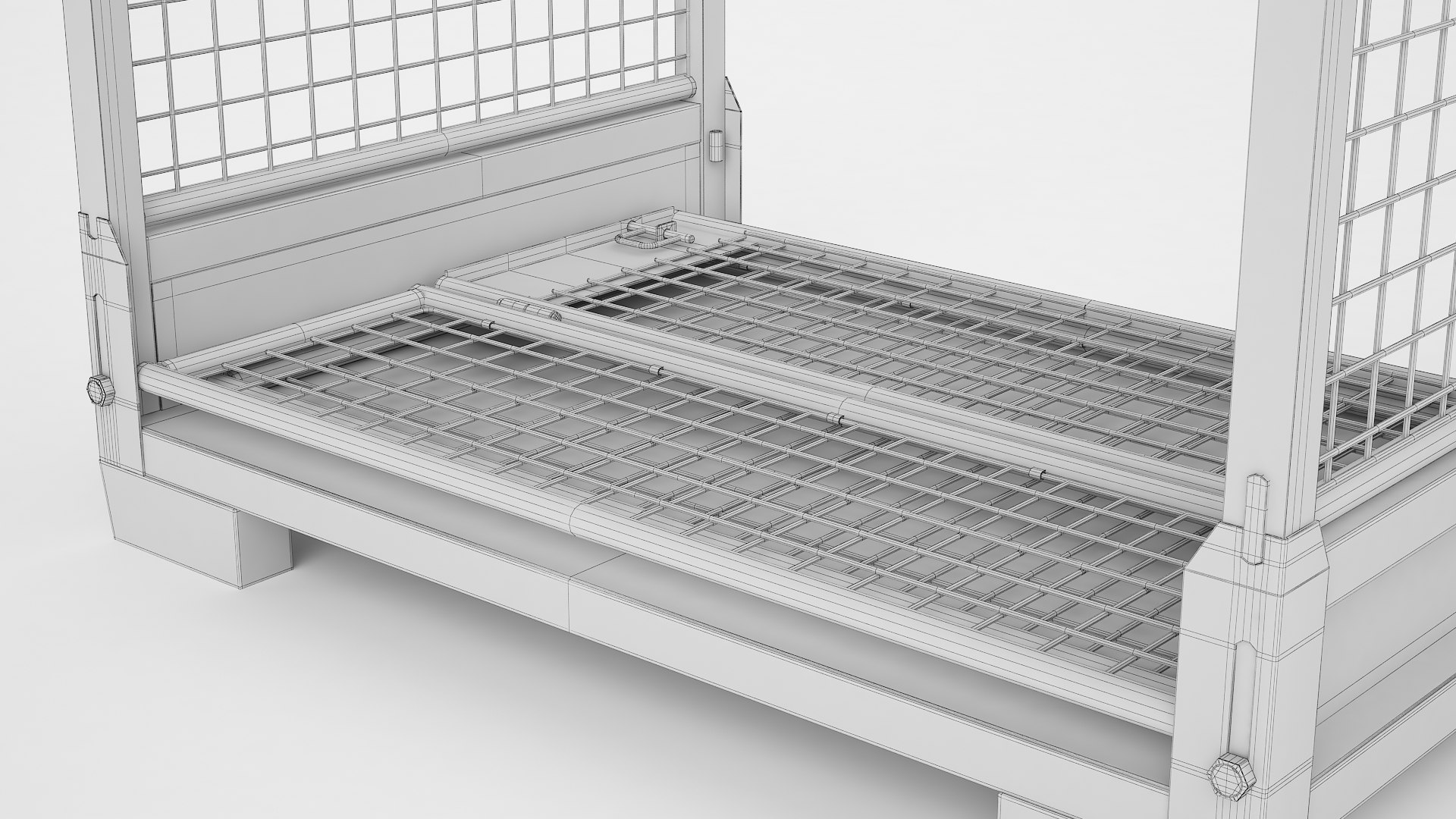Collapsible Cage Pallet 10 3D - TurboSquid 2076878