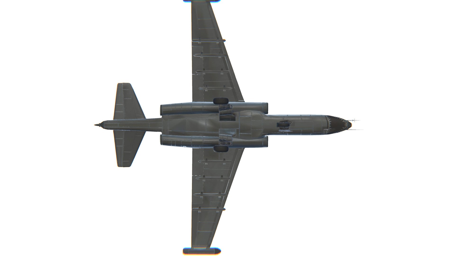 3D Model SU-25 Frogfoot Jet Fighter Aircraft Low-poly 3D Model ...