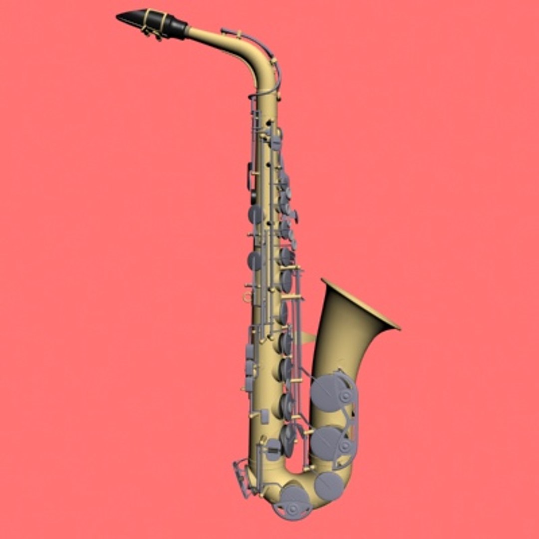 Alto Saxophone 3d Model