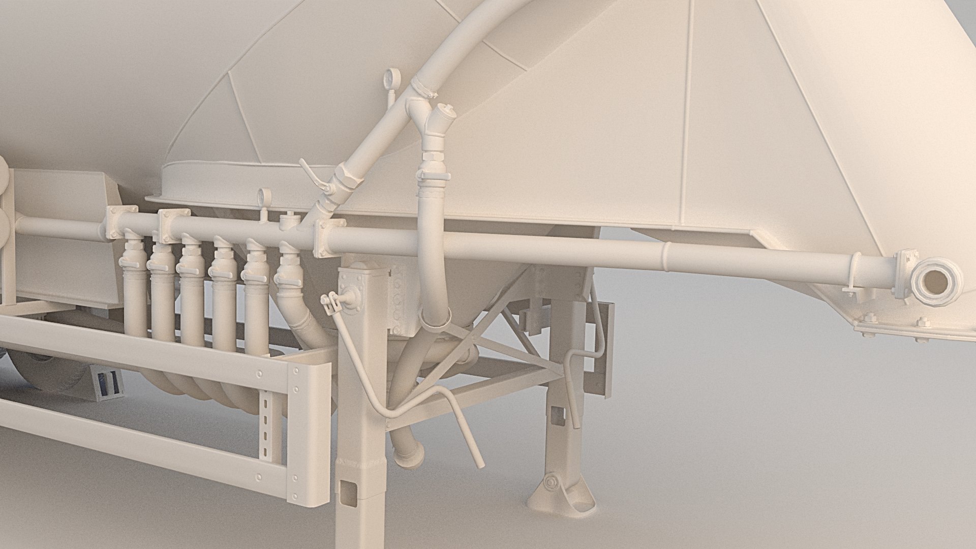 Tank Silo Trailer 3D Model - TurboSquid 1526272