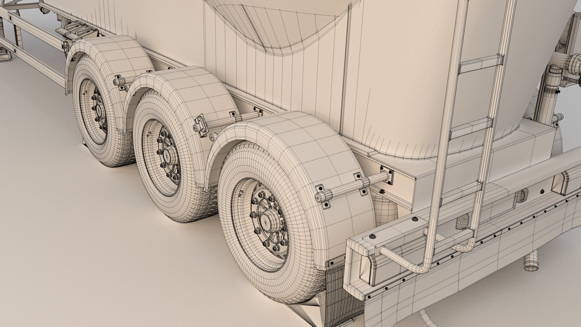Tank Silo Trailer 3D Model - TurboSquid 1526272