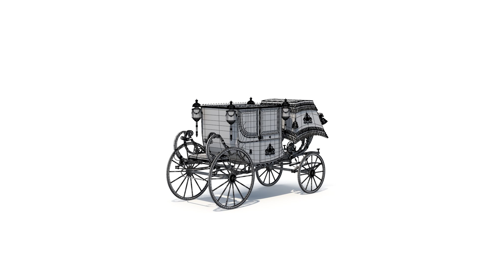 Baroque Carriage 3D Model - TurboSquid 1865223