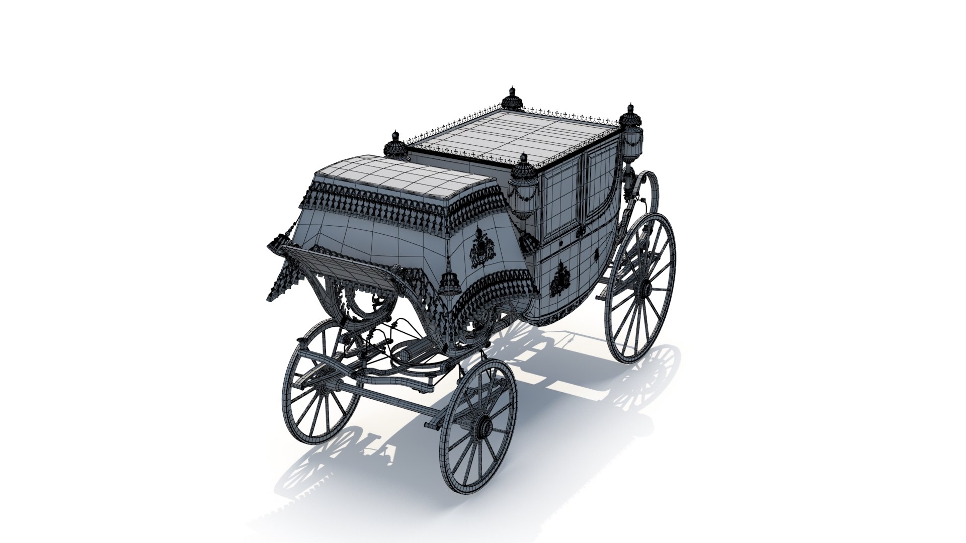 Baroque Carriage 3D Model - TurboSquid 1865223