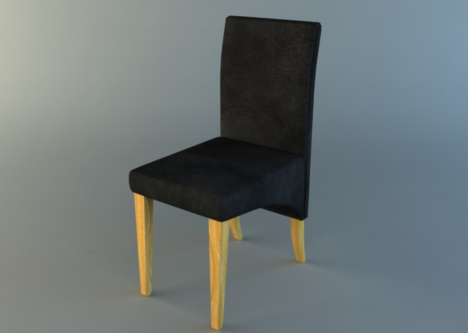 Leather Dining Room Chair 3d 3ds