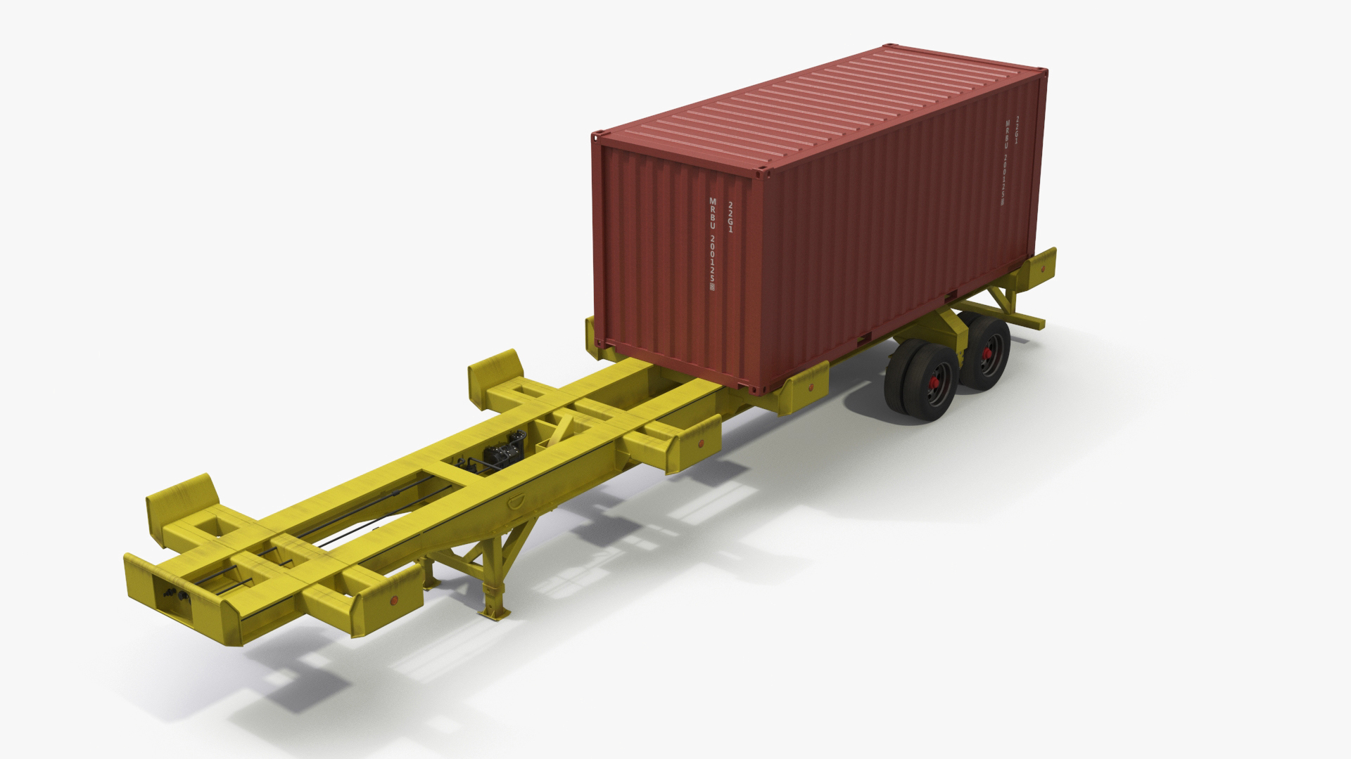 3D Model Missile Launch Container On Trailer Rigged - TurboSquid 2435060