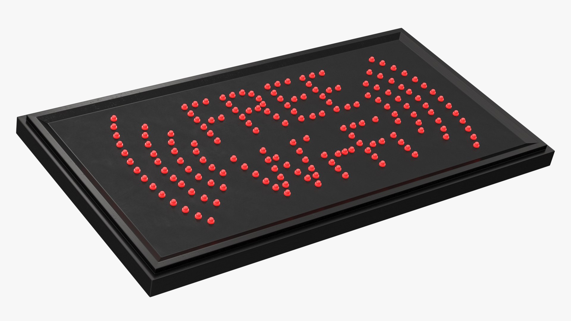 3D Free WiFi LED Sign Red Neon Light ON - TurboSquid 2106157