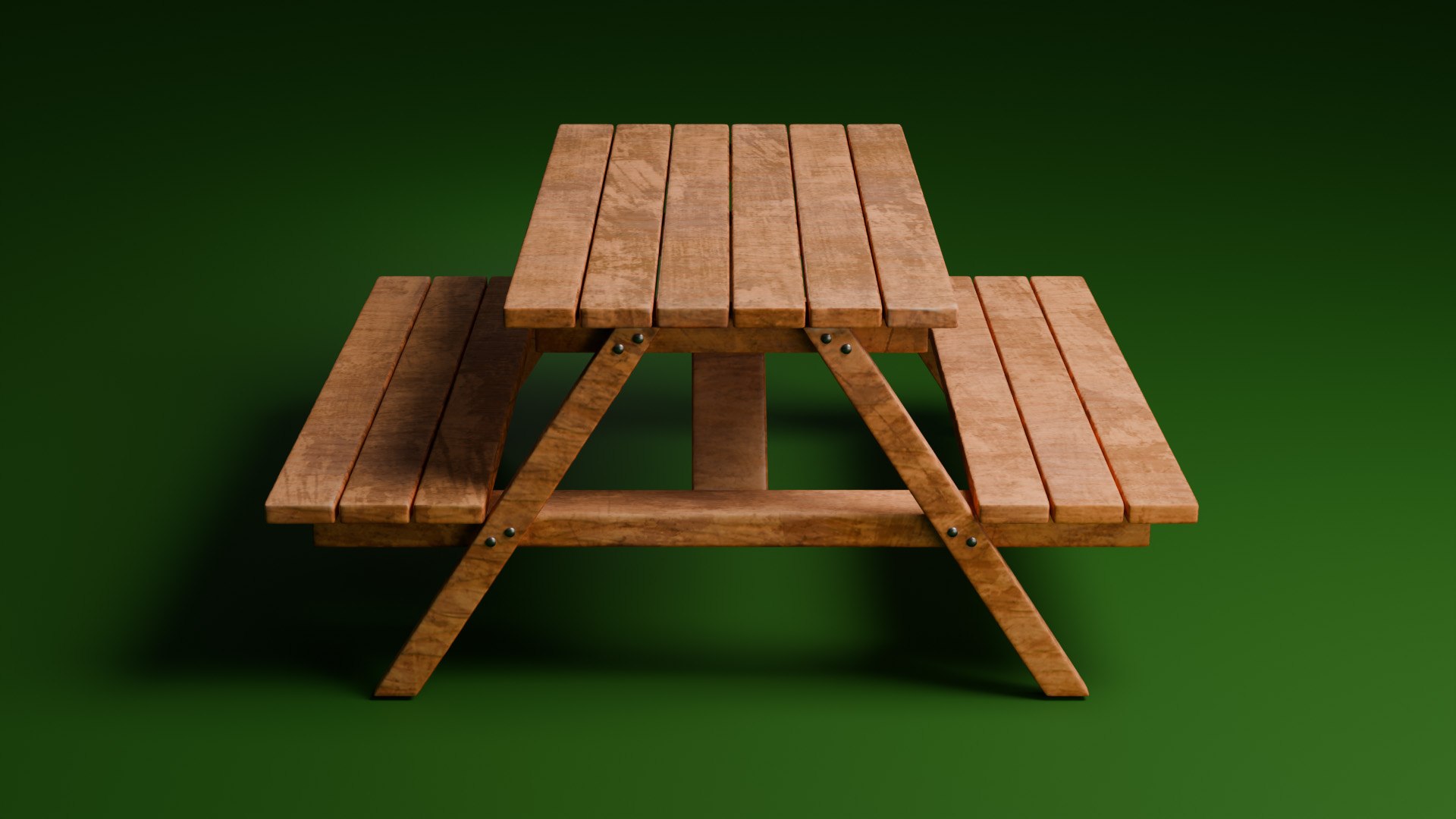 Picnic Table 3D Model - TurboSquid 2347410