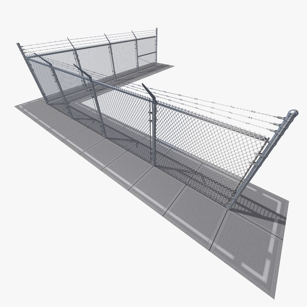 urban box fence container 3d model