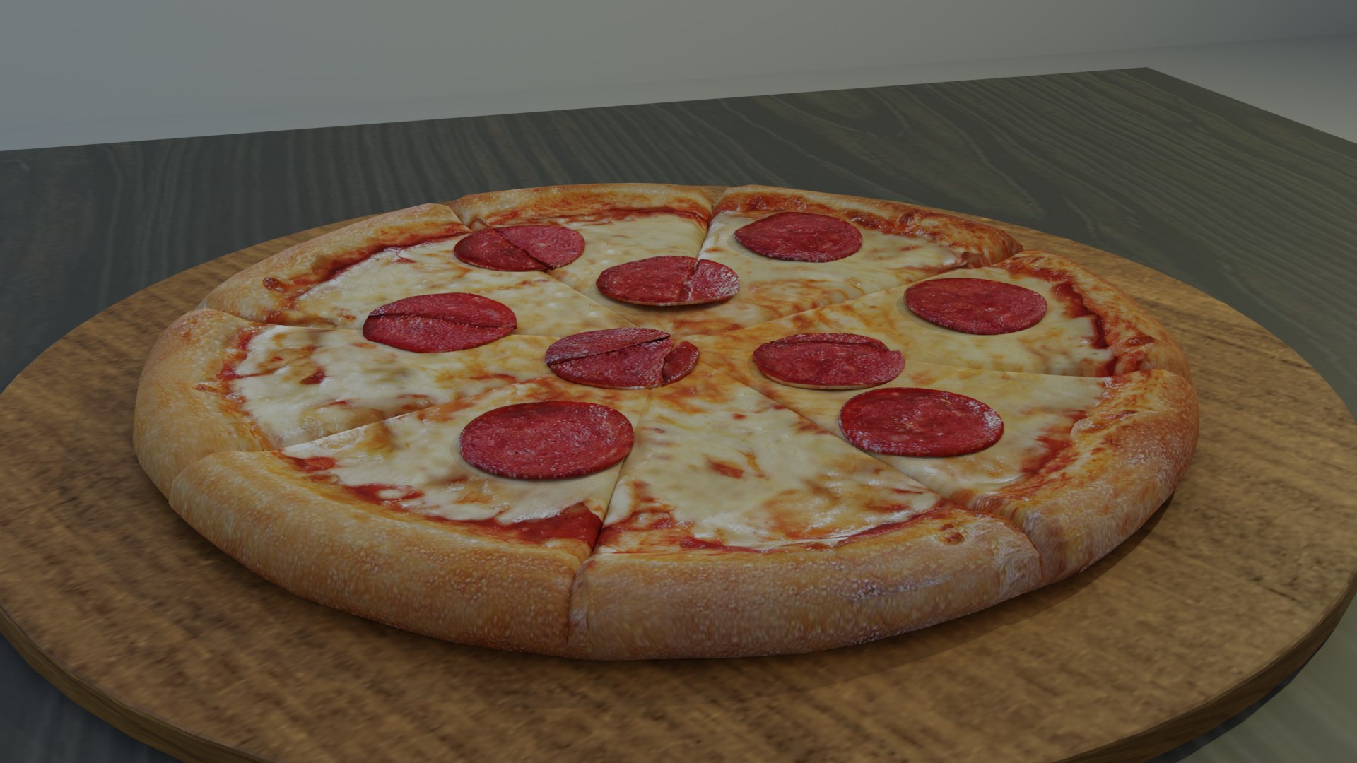 Pepperoni Pizza 3D - TurboSquid 1422386
