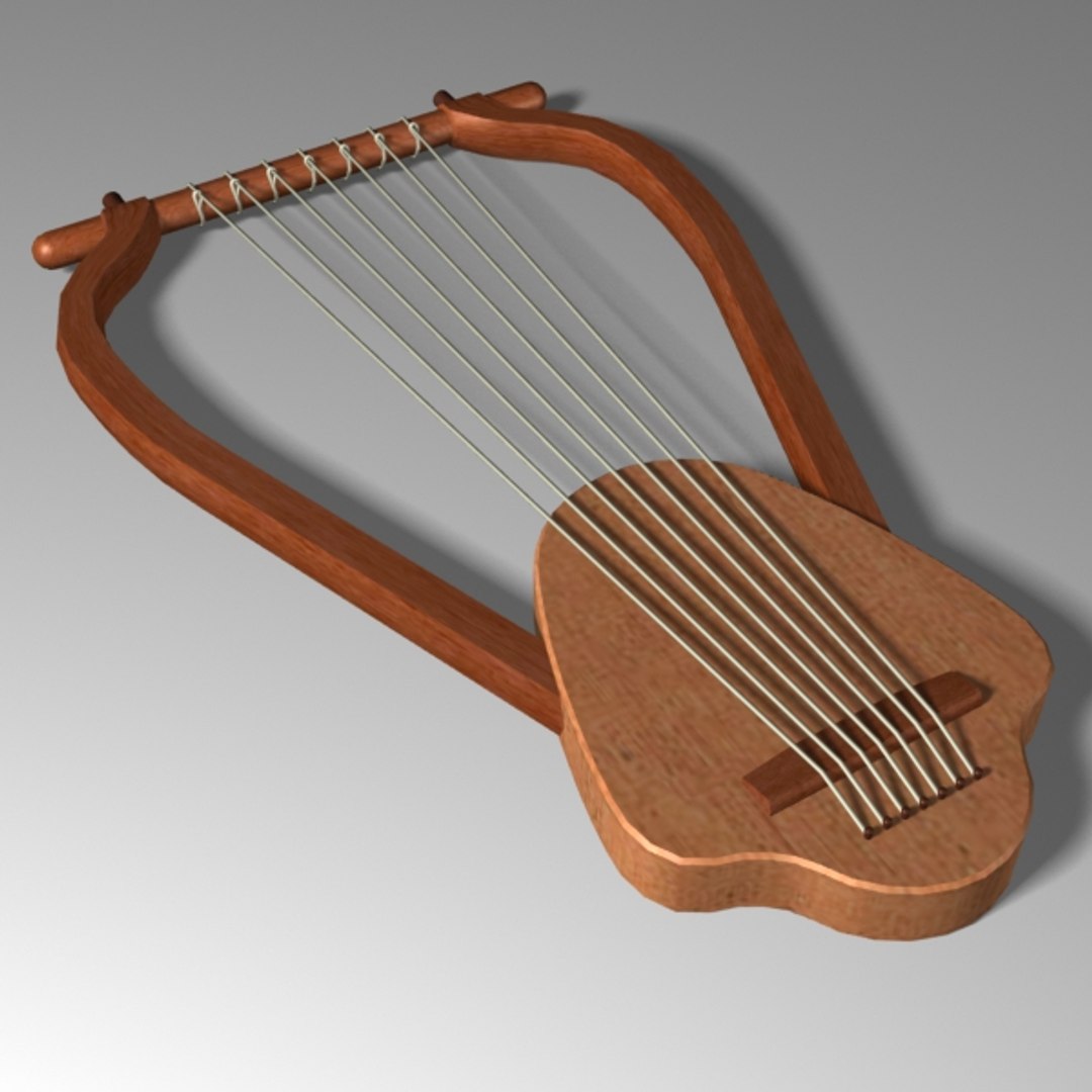 greek harp 3d model