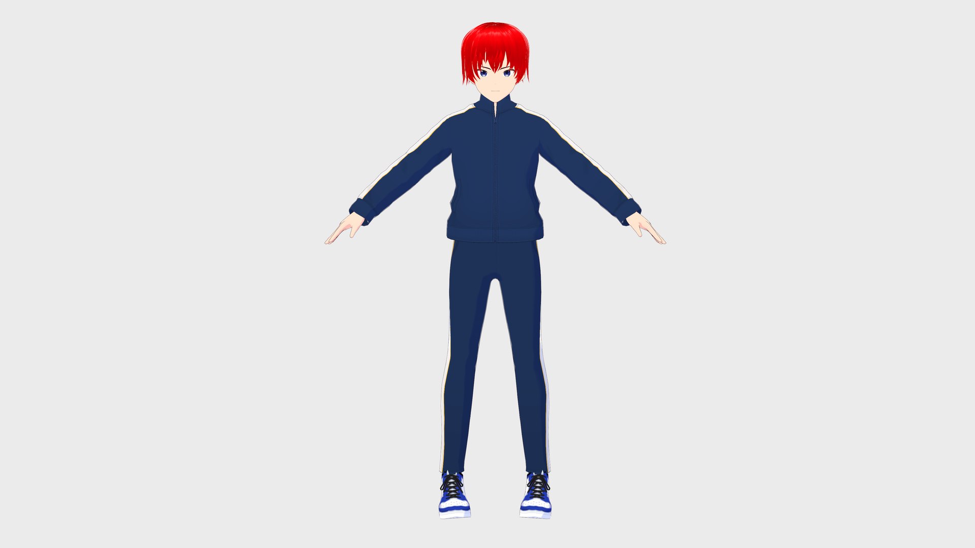 Fitness Man Anime Character Rigged 3D model - TurboSquid 1855731