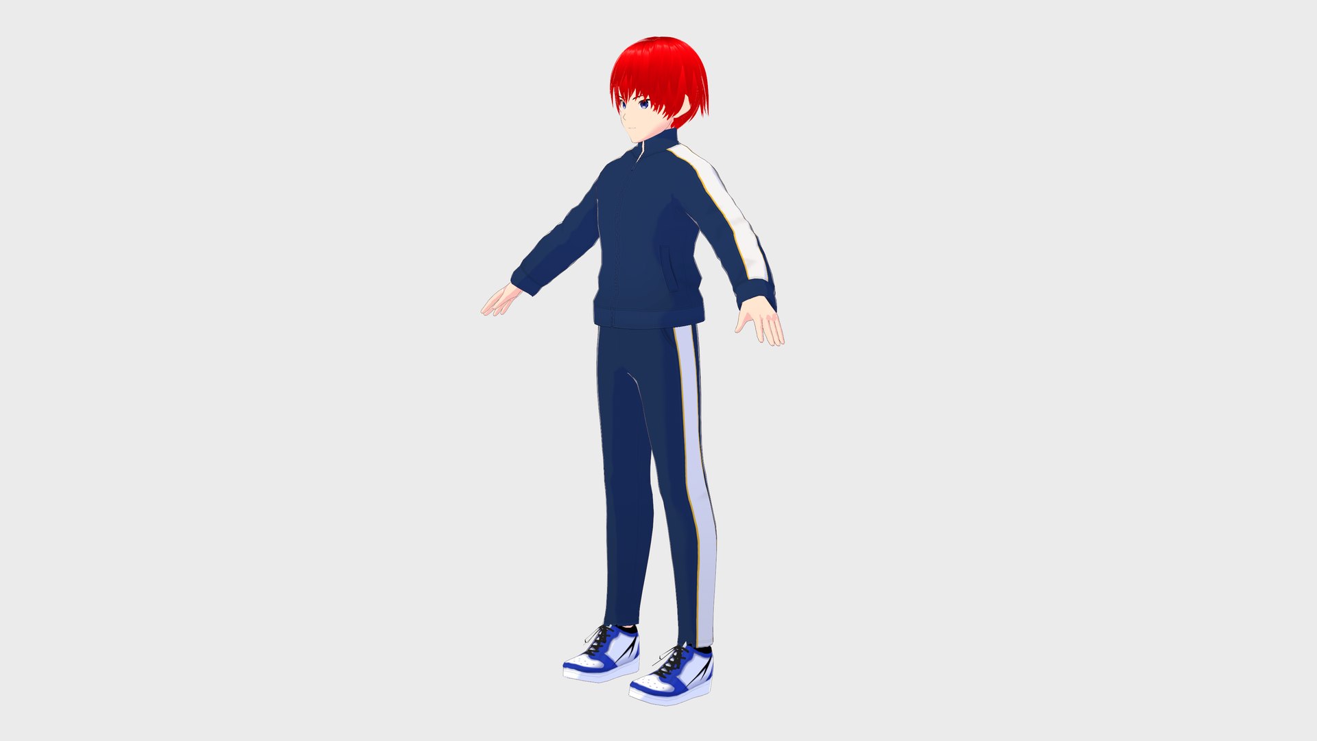 Fitness Man Anime Character Rigged 3D model - TurboSquid 1855731