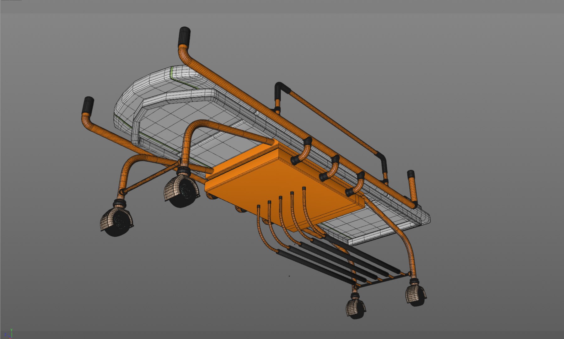 Stretcher 3D Model - TurboSquid 2390768