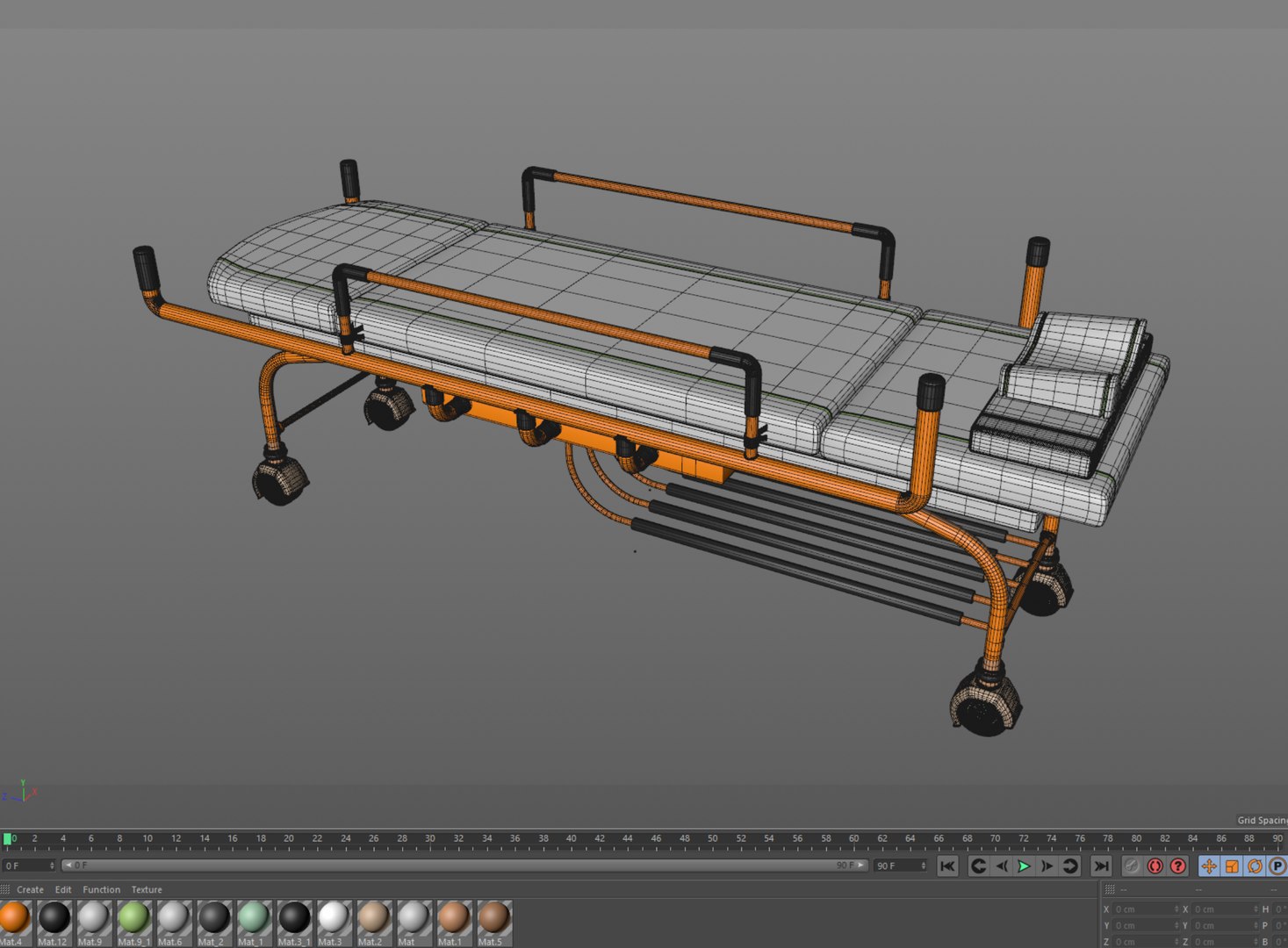 Stretcher 3D Model - TurboSquid 2390768