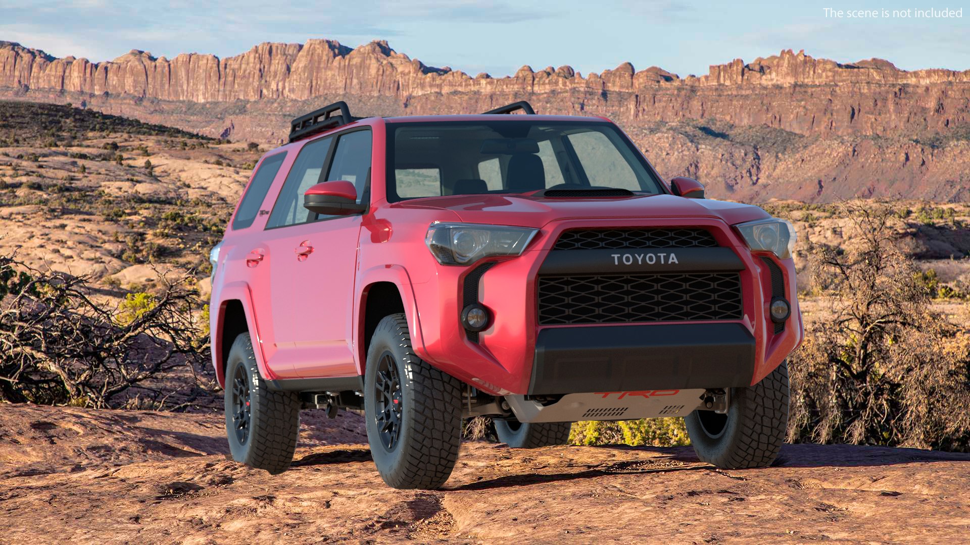 Toyota 4Runner TRD Pro Red Metallic 2021 model - TurboSquid 1780518