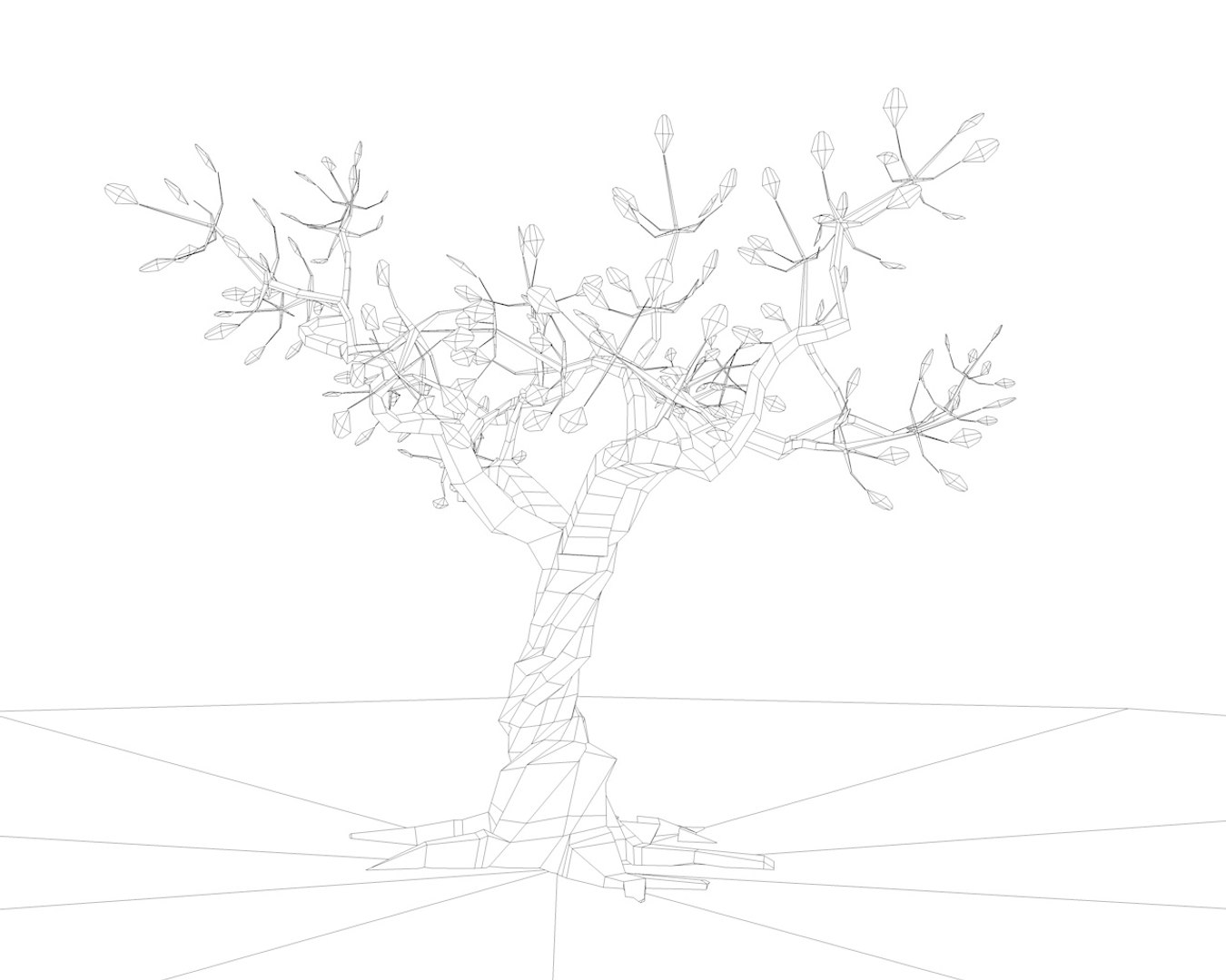 3D Old Twisted Tree - TurboSquid 1452411